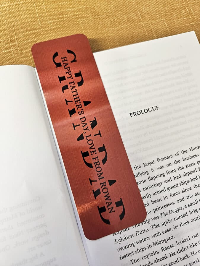Luxury Tall Bookmark - 150 x 45mm (Updated! Rose/Pink Gold options ...