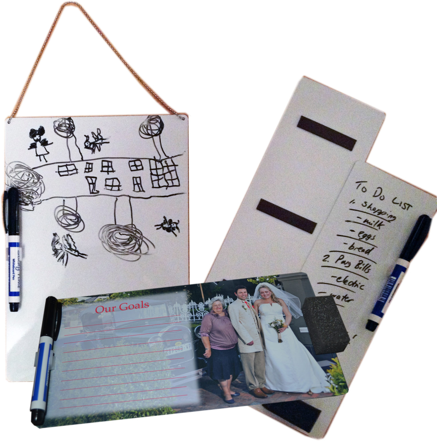 A4 Ricoh Dry Wipe Sign - Gloss White - Subli Metals Ltd