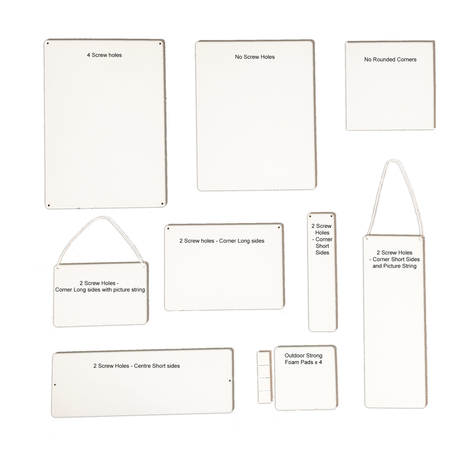 Updated! Custom Cut Oversize Sign - Variable Size MAX 610 x 610 mm ...