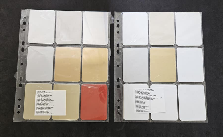 FREE SAMPLE SWATCH CARD - Subli Metals Ltd