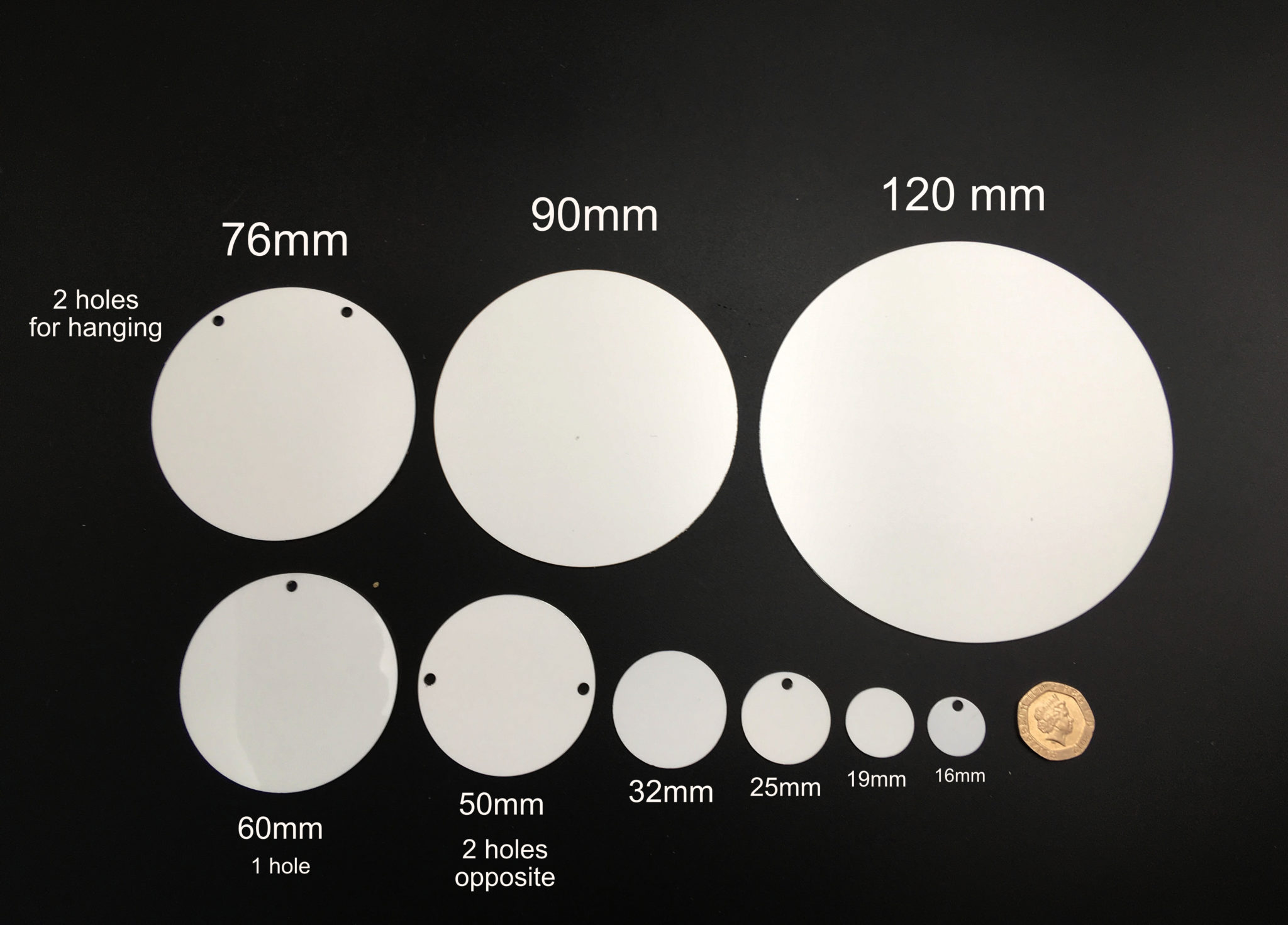 Circles (Discs) - 1mm Thick - Subli Metals Ltd
