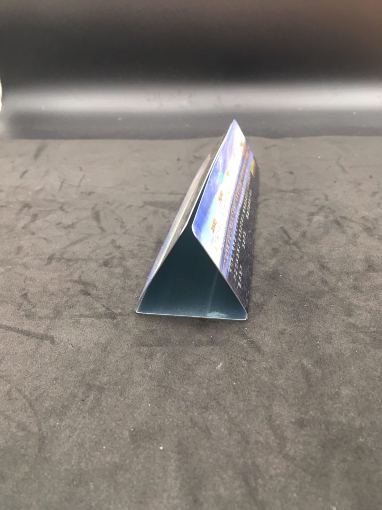 Freestanding (scored) Tri-Fold Desk Sign/Calendar - Subli Metals Ltd