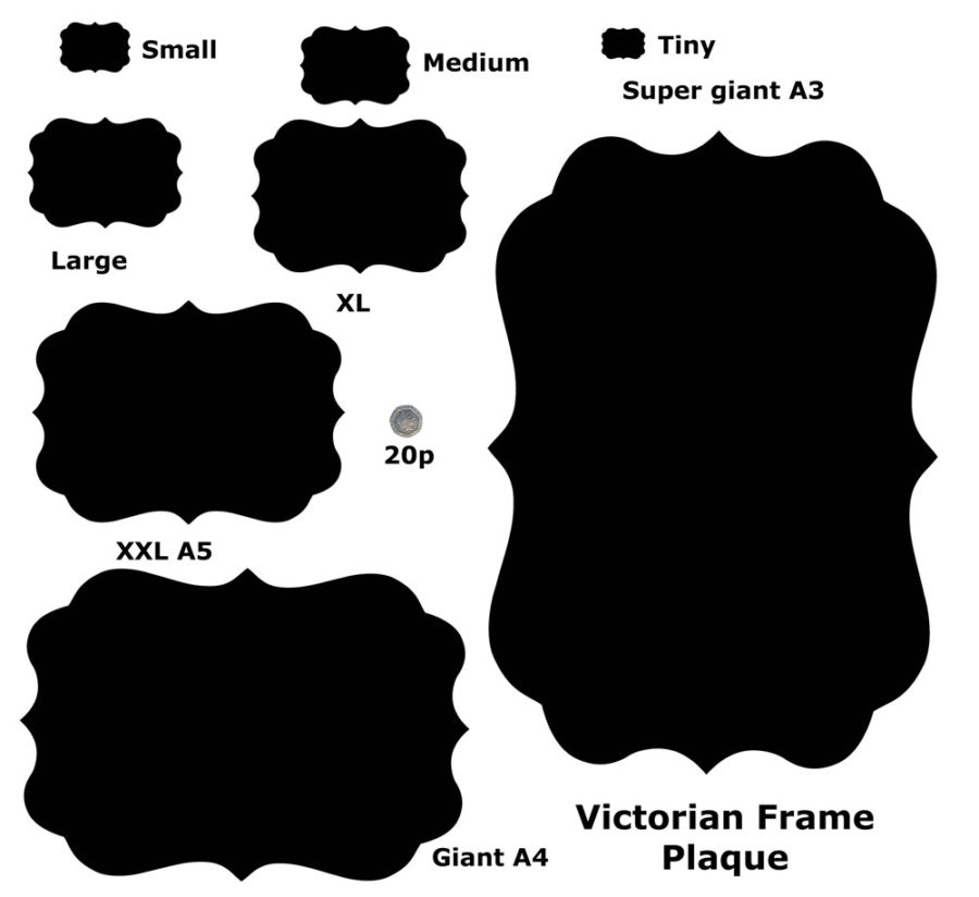 Victorian Frame Plaque - Subli Metals Ltd