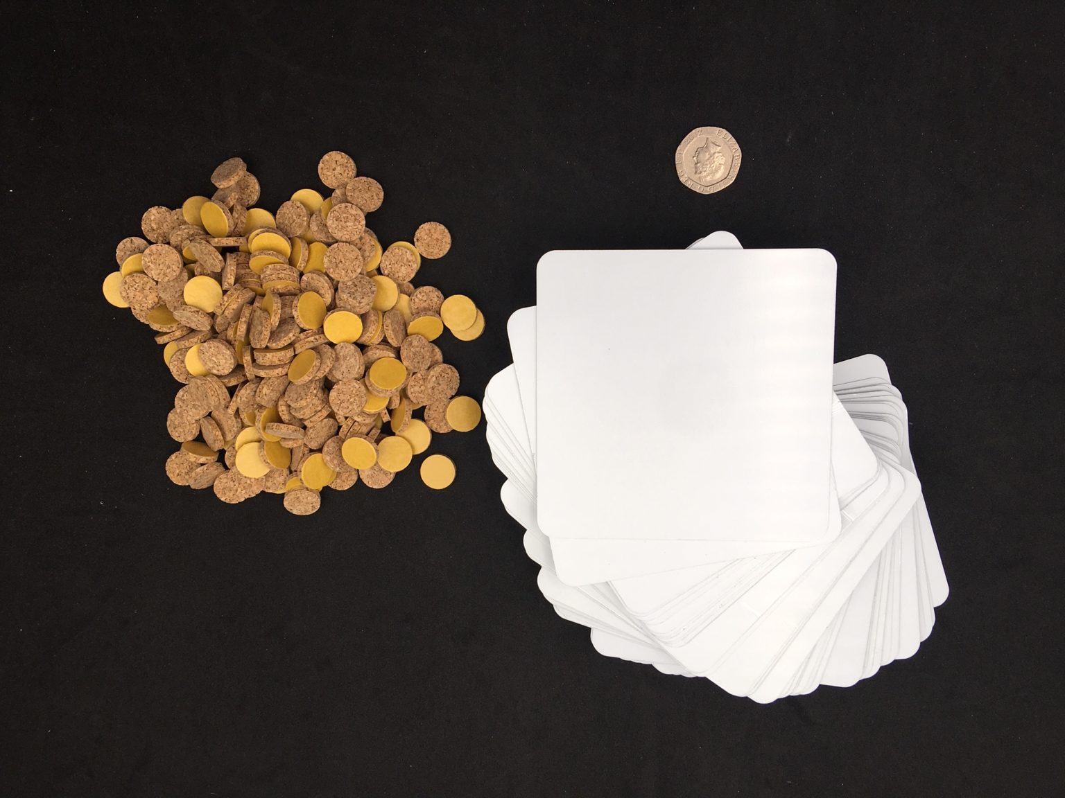 Xtra VALUE! Pack - Budget Coasters - 85 x 85mm square (Pack of 75 or ...