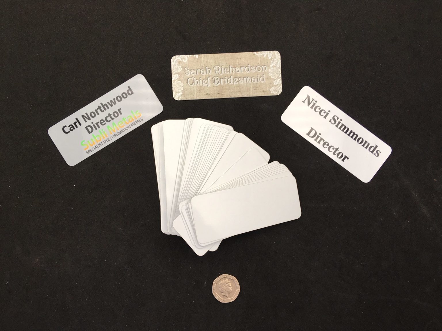 Name Badge Starter Pack - Subli Metals Ltd