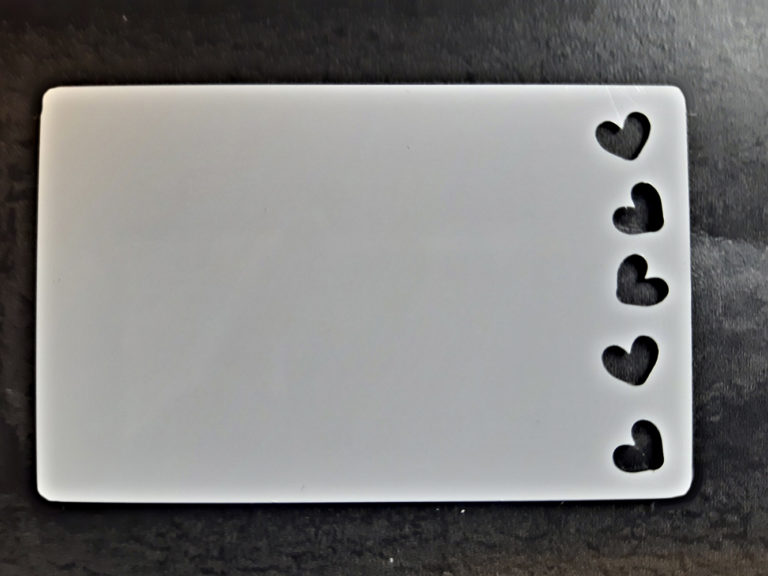Wallet/Business cards with cutouts - Custom cut - Subli Metals Ltd