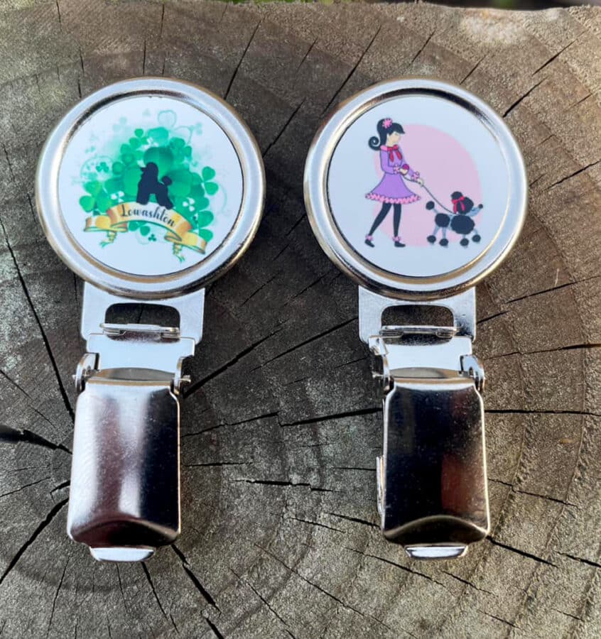 Dog show ring clip / number holder with 24.5mm insert - Subli Metals Ltd