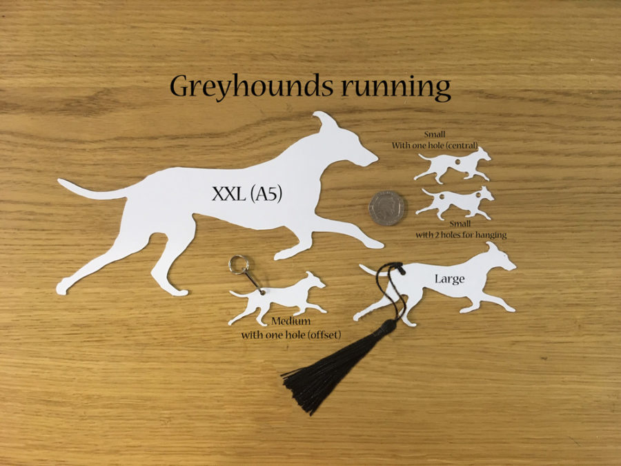 Dog Shape - Greyhound (Standing or Running) - Subli Metals Ltd