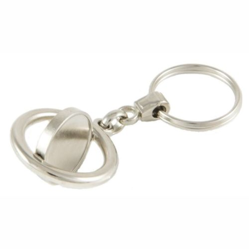 Luxury Metal Spinner Style Keyring - 20 mm Circular Recesses, Double ...