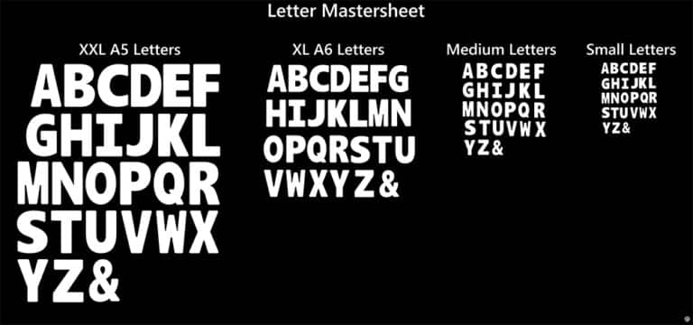 Alphabet Shapes - Letters A-Z and '&' - Subli Metals Ltd