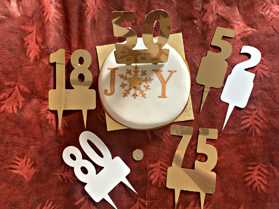 Cake Topper Range - Numbers (Custom Cut) - PRICE DROP - Subli Metals Ltd