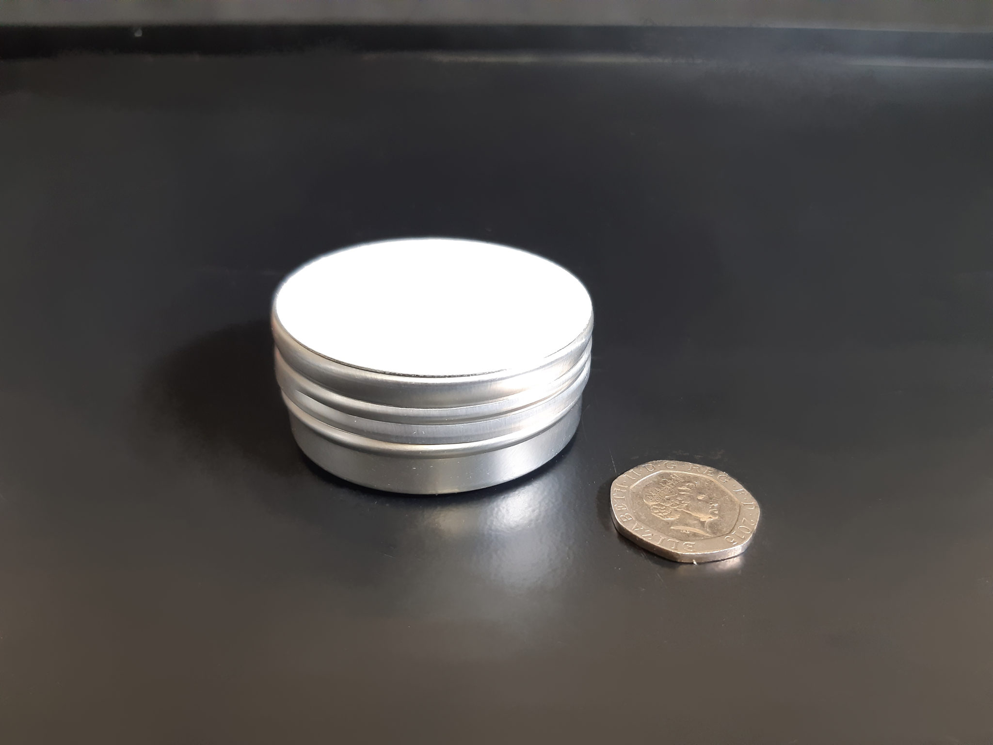 UPDATED! (new Black colours!) Round Shaped Tins with printable metal ...