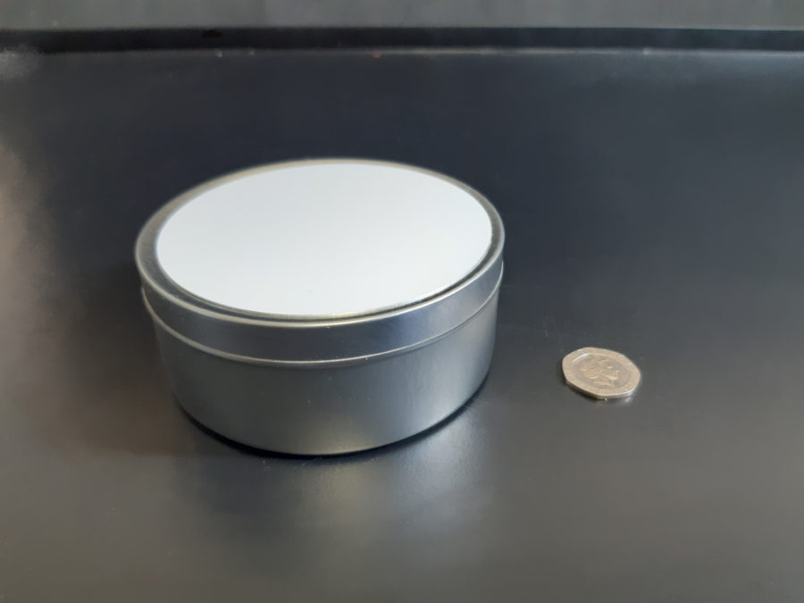 UPDATED! (new Black colours!) Round Shaped Tins with printable metal ...