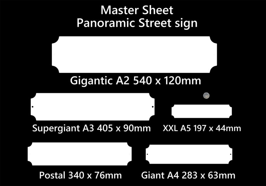 Panoramic Street Sign (Custom Cut) - Subli Metals Ltd