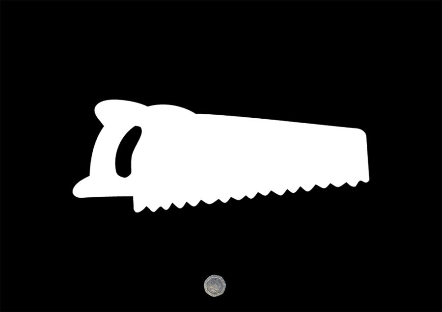 Hand Saw Shape (UPDATED! new sizes + A5 dry wipe sign added) - Subli ...