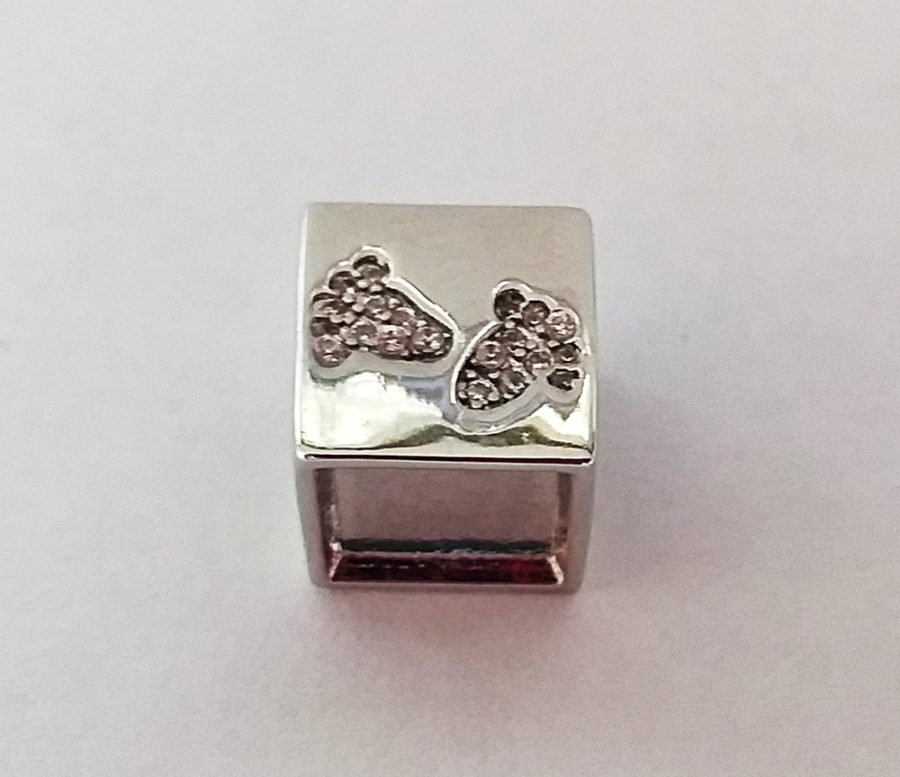 Pandora Style Cube Charms with Square Recesses - Subli Metals Ltd