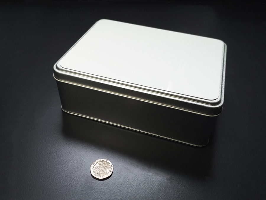 UPDATED! Deep Rectangular Shaped Tins (Silver) with printable metal ...