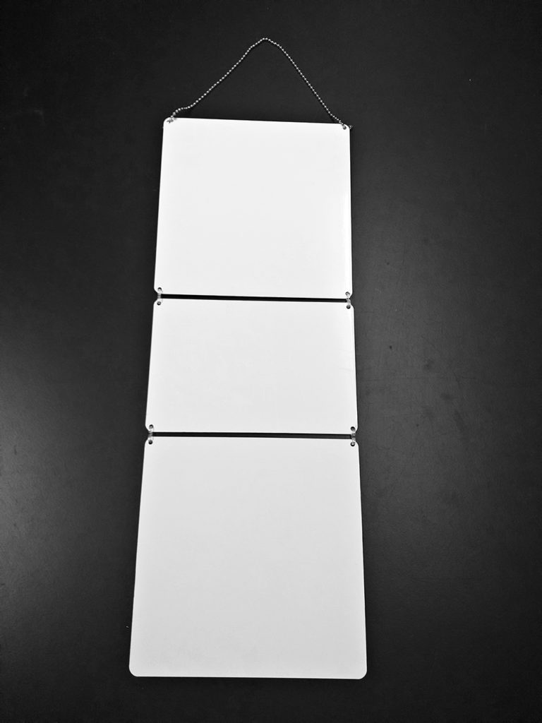 UPDATED! Hanging Triptych Panel Set - A5, 200 x 150mm - Subli Metals Ltd