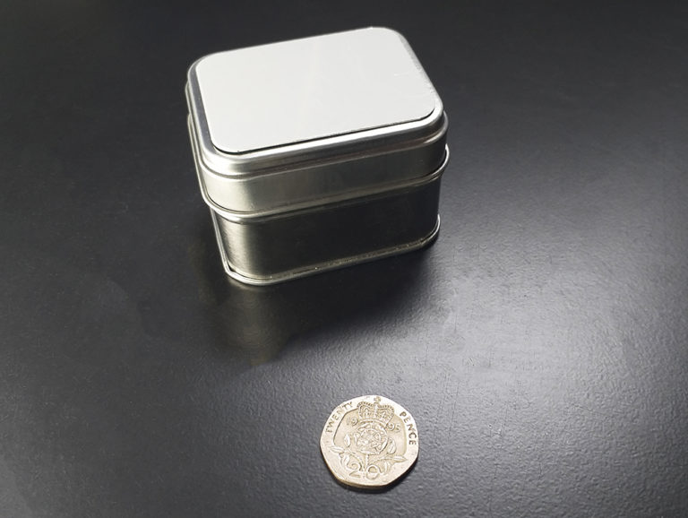 UPDATED! Deep Rectangular Shaped Tins (Silver) with printable metal ...