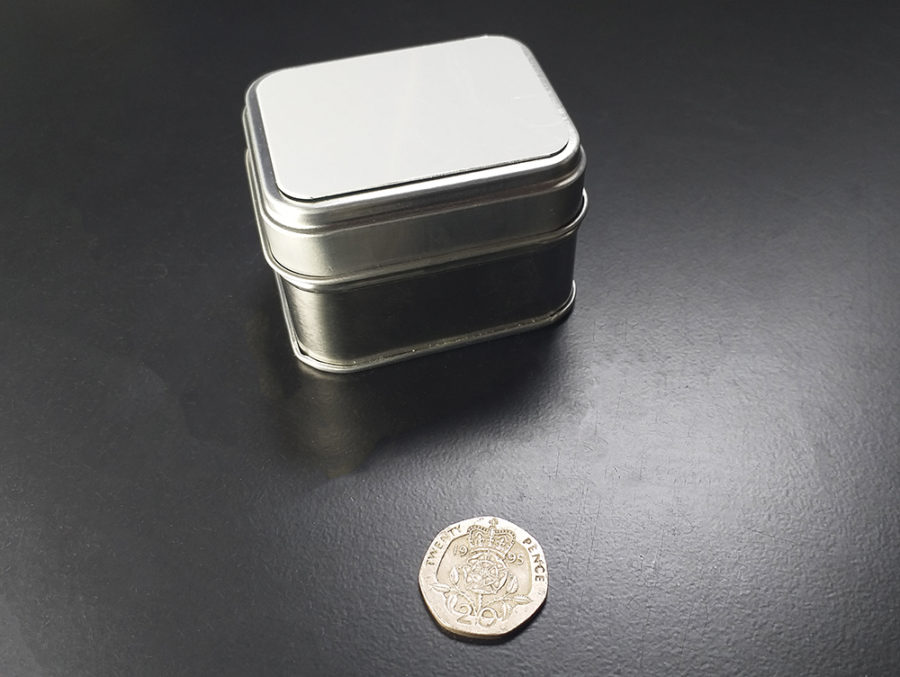 UPDATED! Deep Rectangular Shaped Tins (Silver) with printable metal ...