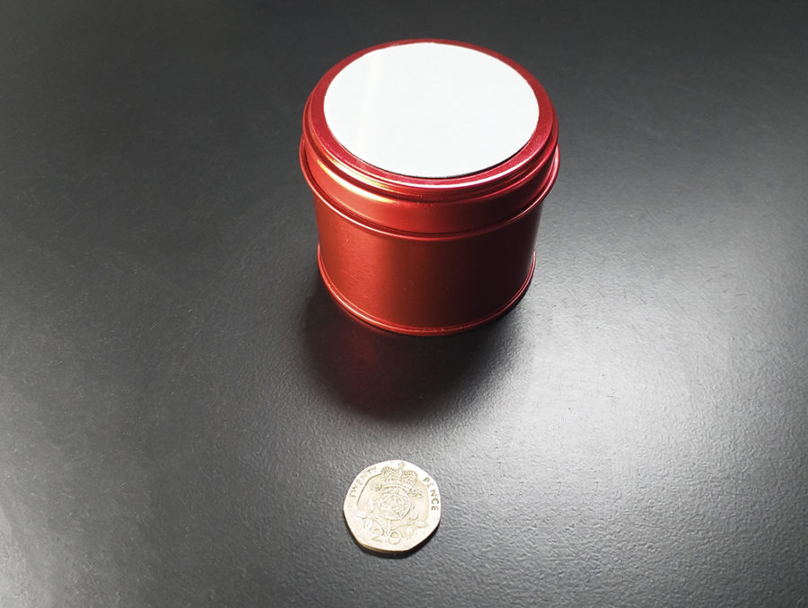 UPDATED! (new Black colours!) Round Shaped Tins with printable metal ...
