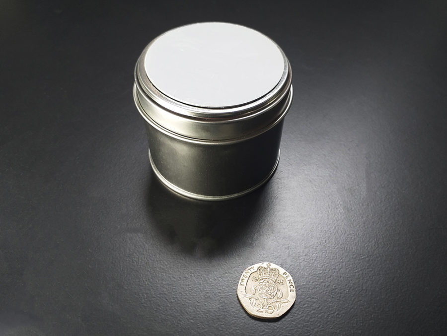UPDATED! (new Black colours!) Round Shaped Tins with printable metal ...