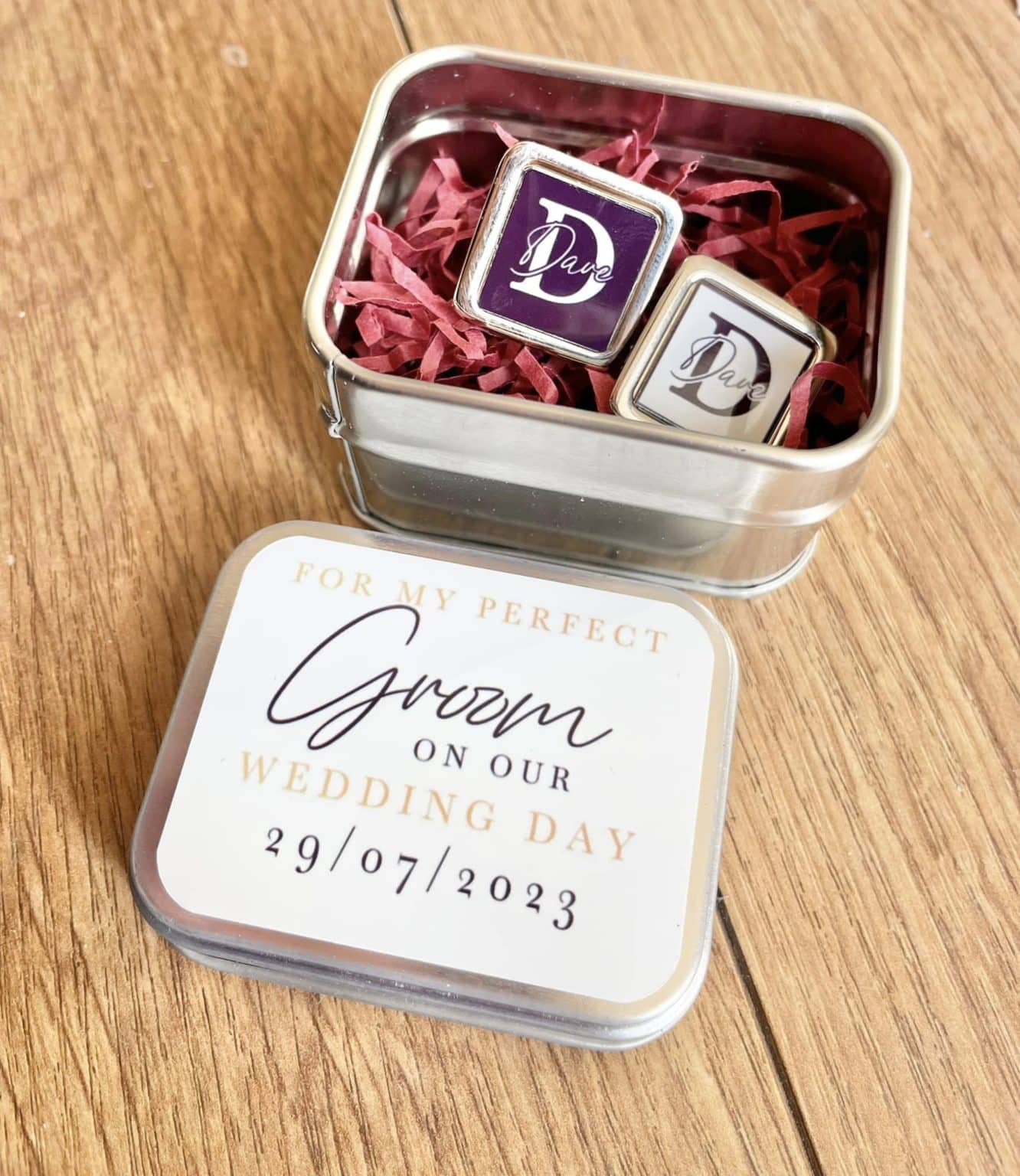 Luxury Cufflink Gift Set (x2 cufflinks with 16mm inserts) - Subli ...