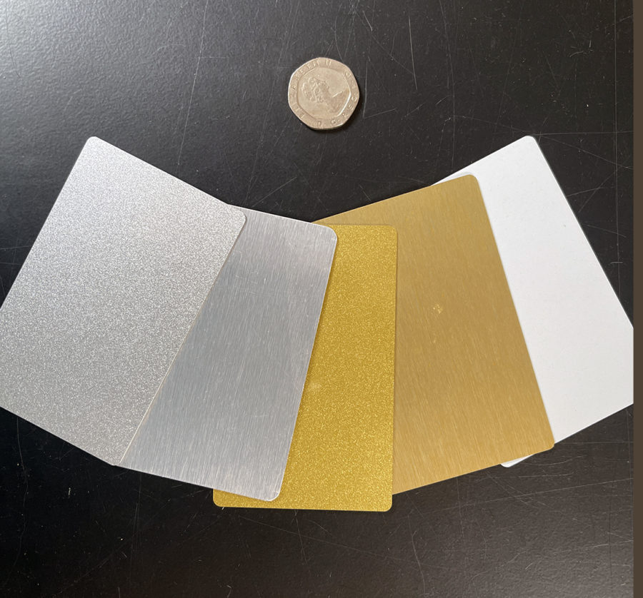 Subli Essentials - Aluminium Business Cards pack of 50 - Subli Metals Ltd