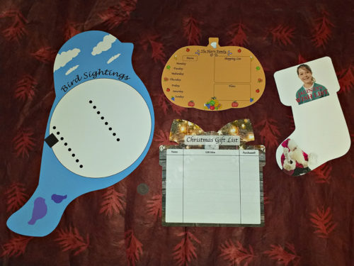 Seasonal Shapes - Dry Wipe Sign / Notice Board - Subli Metals Ltd