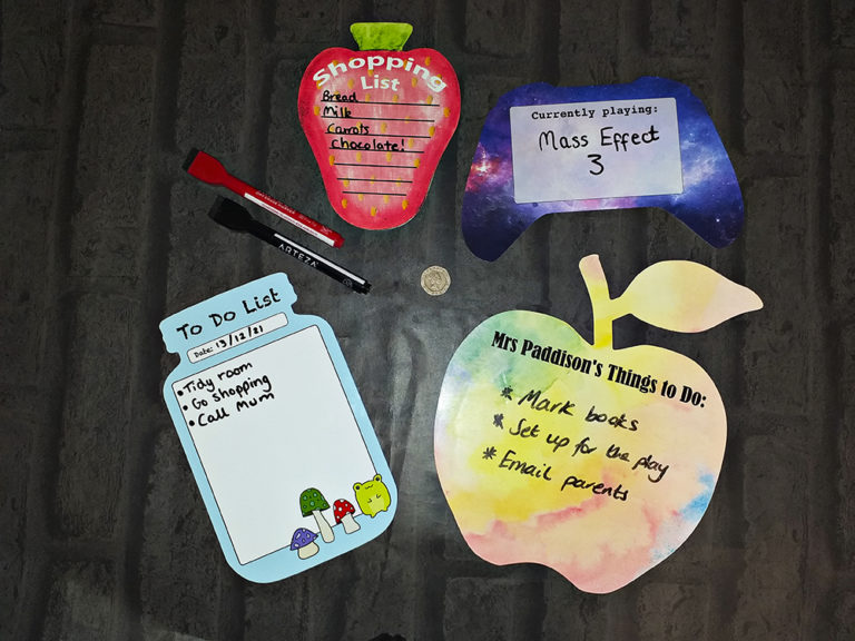 Standard Shapes - Dry Wipe Sign / Notice Board - Subli Metals Ltd