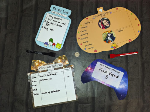 Seasonal Shapes - Dry Wipe Sign / Notice Board - Subli Metals Ltd