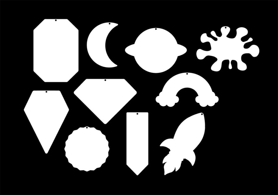 Natural Shapes - Dry Wipe Sign / Notice Board - Subli Metals Ltd