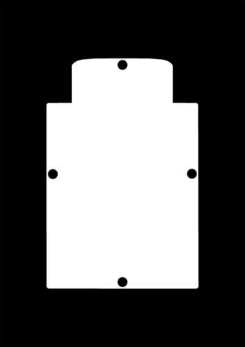 1 Stud Lego Style Brick Shape - Subli Metals Ltd