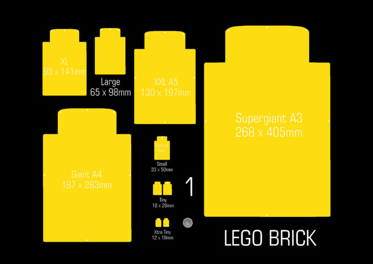 1 Stud Lego Style Brick Shape - Subli Metals Ltd