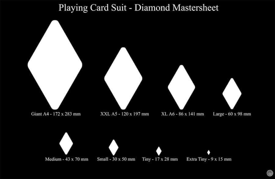 Playing Card Suits - Club, Diamond, and Spade Shapes (Custom Cut ...