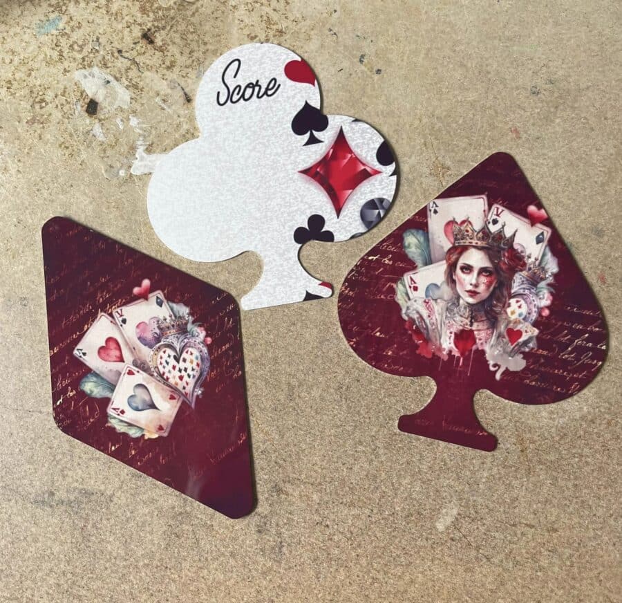 Playing Card Suits - Club, Diamond, and Spade Shapes (Custom Cut ...