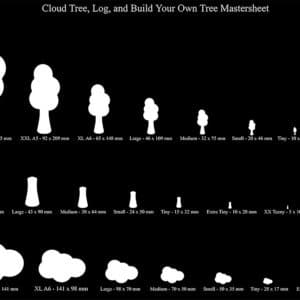 Cloud Tree and Log Shapes (+ Build Your Own Tree!) - Subli Metals Ltd
