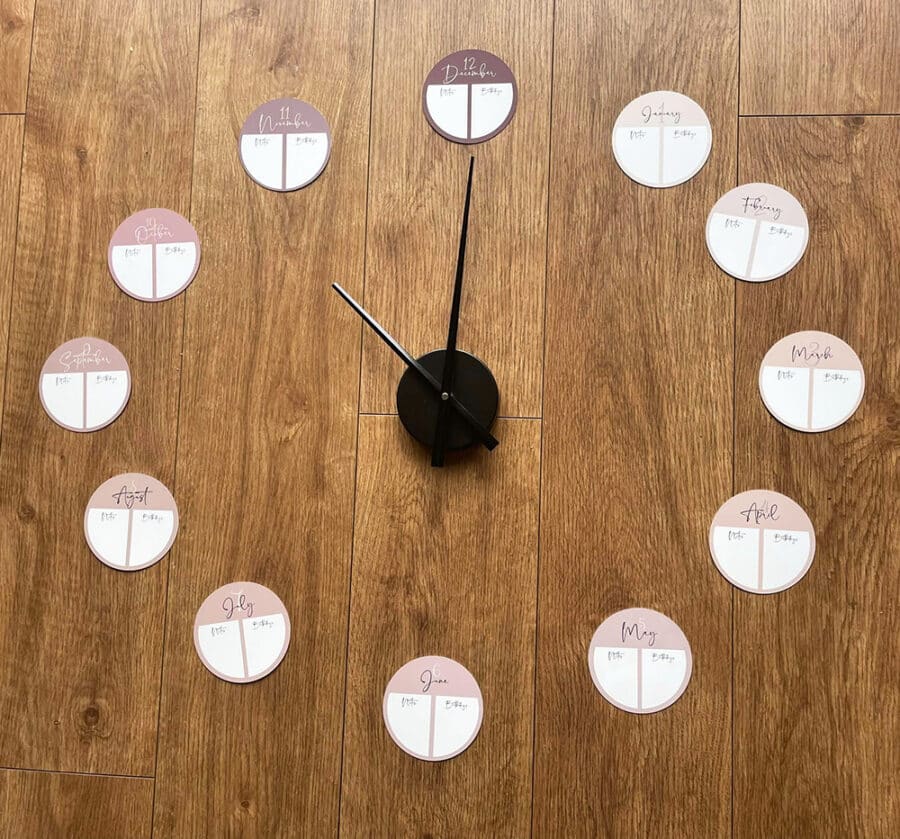 Luxury 'Floating Image' Giant 3D Wall Clock Set - Subli Metals Ltd