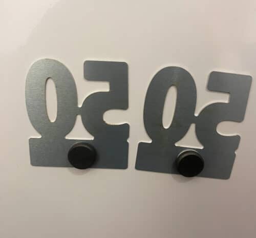 Number Badges (Custom Cut) - Subli Metals Ltd