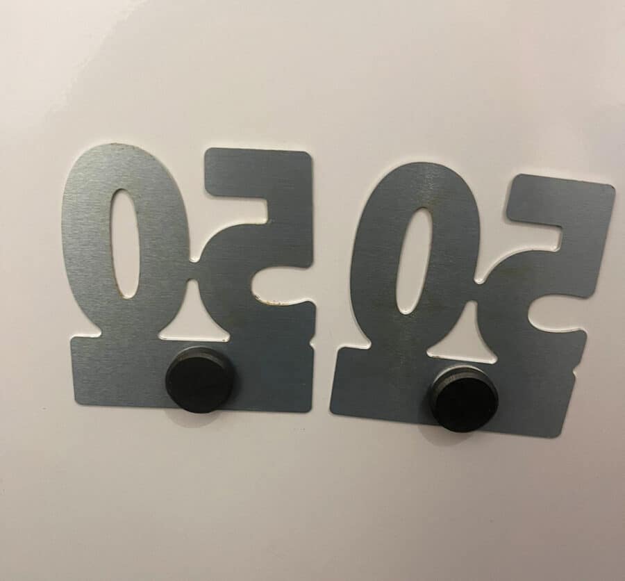 Number Badges (Custom Cut) - Subli Metals Ltd