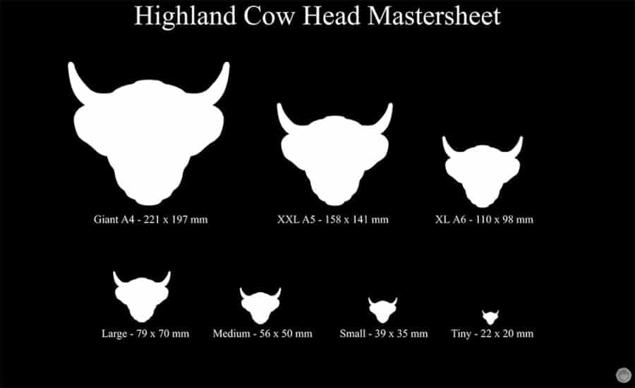 Highland Cow Head Shape - Subli Metals Ltd