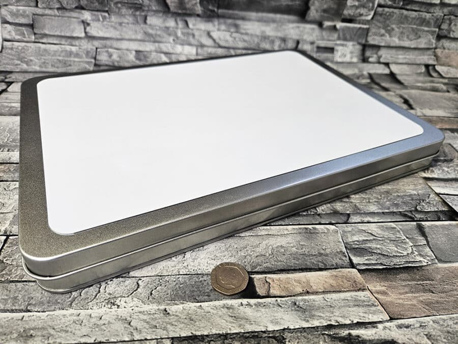 UPDATED! - Lower Prices! Shallow/Flat Rectangular Shaped Tins (Silver ...