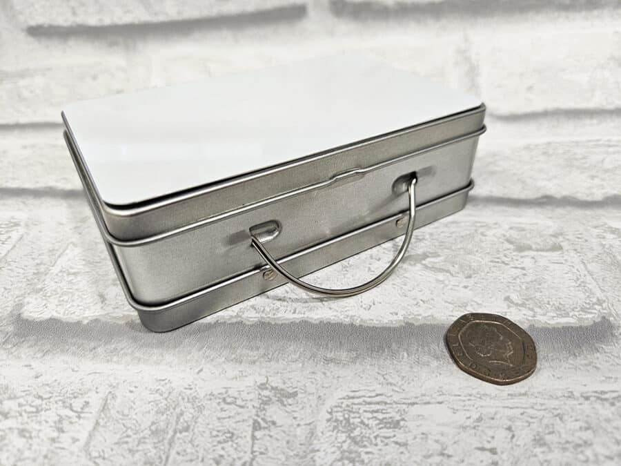UPDATED! Deep Rectangular Shaped Tins (Silver) with printable metal ...